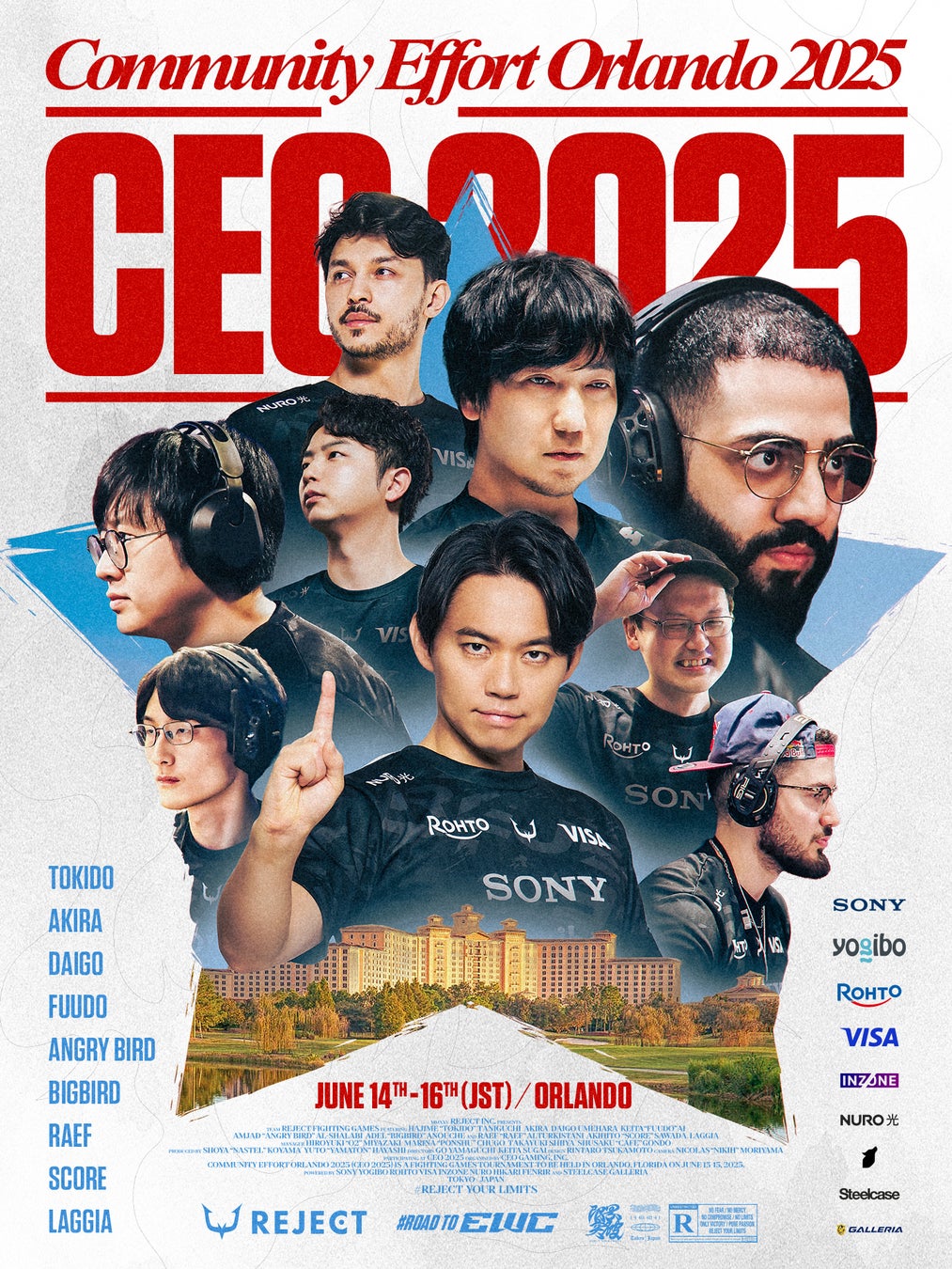 プロeスポーツチーム「REJECT」格闘ゲーム部門の選手が『CEO 2025』に出場 | スポーツマニア