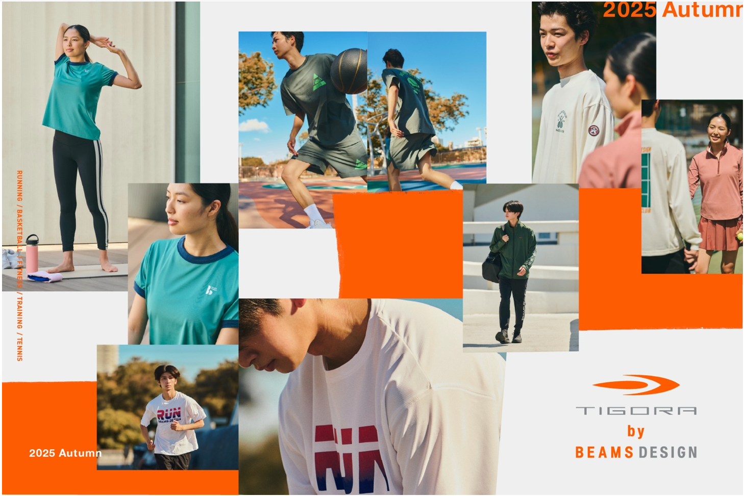 スポーツウェアの高い機能性とスマートなデザインを追求した『TIGORA by BEAMS DESIGN』より、2025年AUTUMNコレクション発売 | スポーツマニア